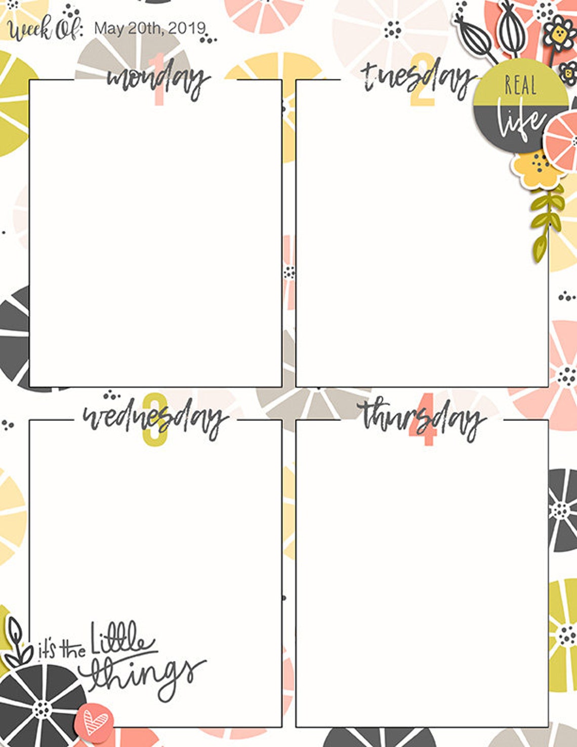 Planner Pages, Editable Templates, Printable 8.5x11, Calendar, Agenda ...
