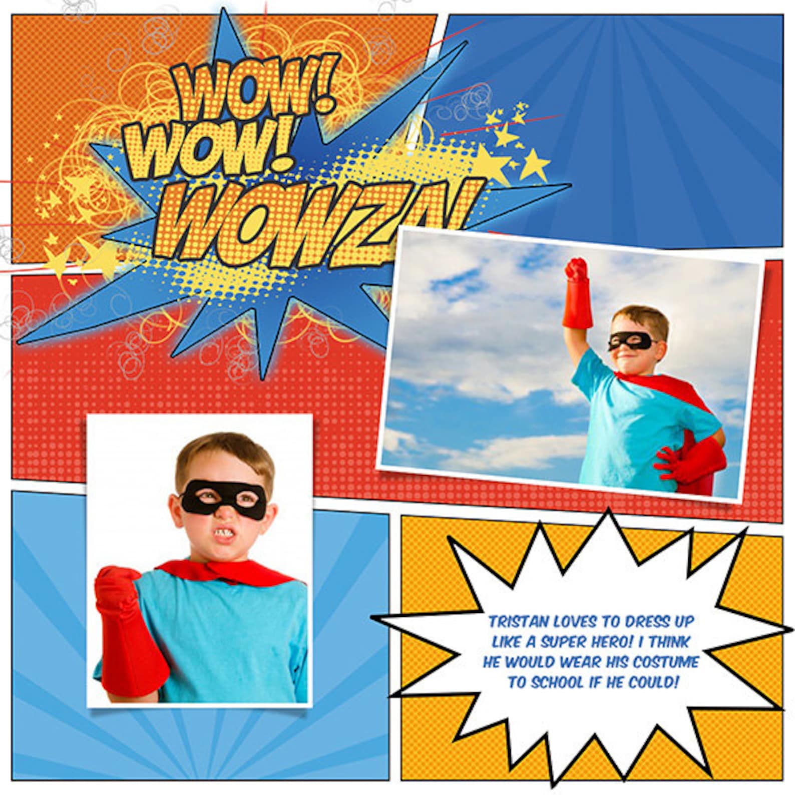 Comic Strip Digital Papers, Scrapbooking, Digital Scrapbooking, INSTANT ...