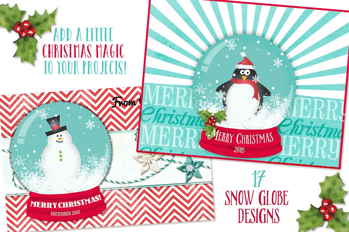 Snow Globes Christmas Clip-art, Christmas Graphics, Holiday Clip-art ...