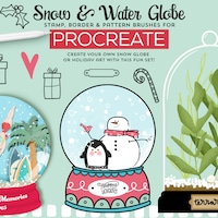 Procreate Retro Cartoon Character Creator Mascot Christmas Holidays ...