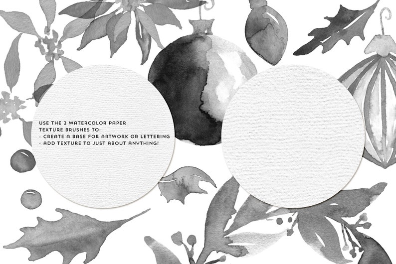 Procreate Watercolor Christmas Brush Stamps Ipad Pro INSTANT | Etsy