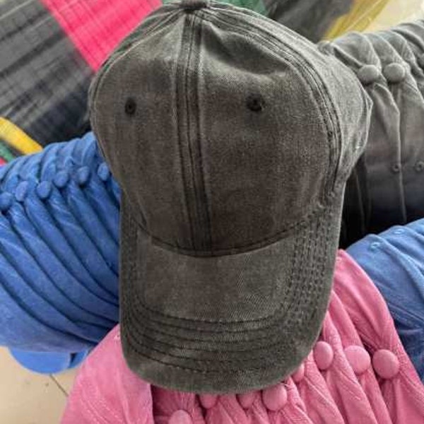 Distressed Baseball Cap - Etsy