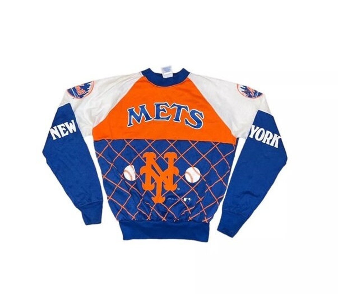 New York Mets Major League Baseball Team Vintage Long Sleeve Youth 14 ...