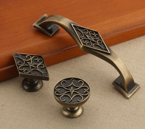 Retro Drawer Pull Handle Door Pull Handle Knob Dresser Pull | Etsy