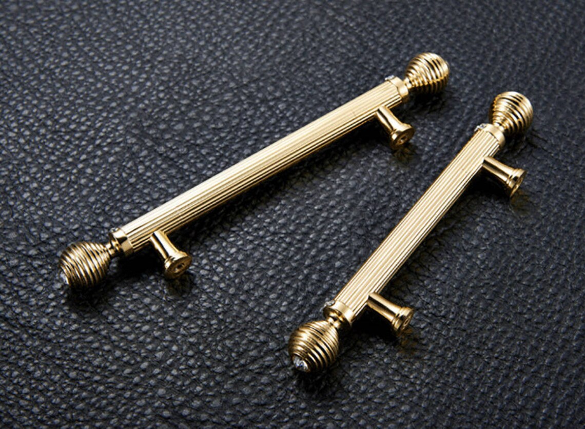 Modern Gold Pull Handle Wardrobe Pull Handle Cabinet Pull - Etsy