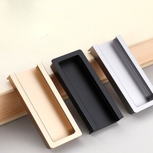 New Half Embedded Pull Handle Hidden Buckle Invisible Wardrobe Cabinet ...