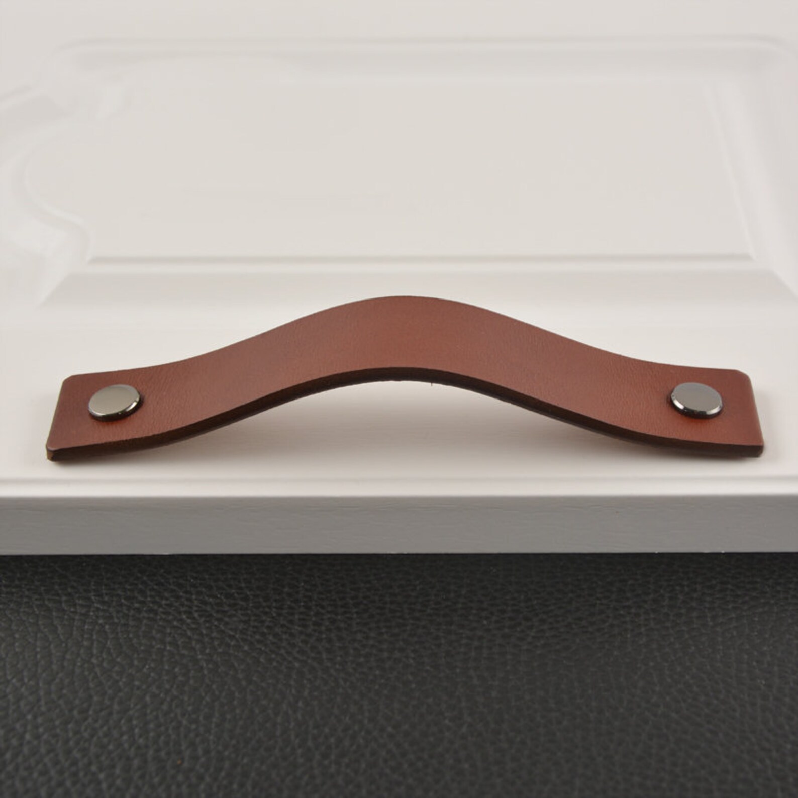 Nordic Modern Simple Genuine Leather Pull Handle Dresser Pull - Etsy