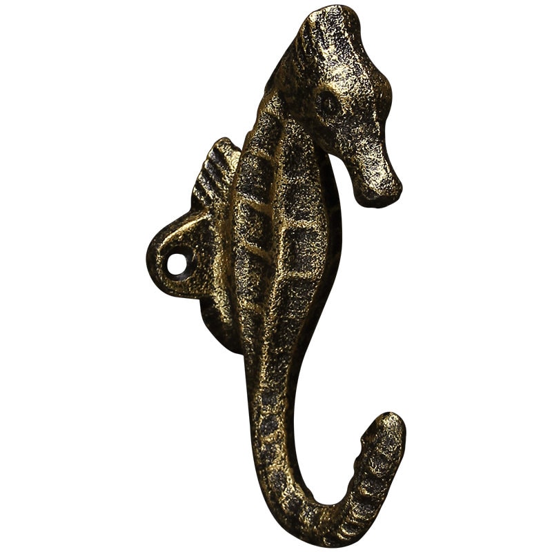 Nordic European Cast Iron Hook Decorative Hook Seahorse Hook | Etsy