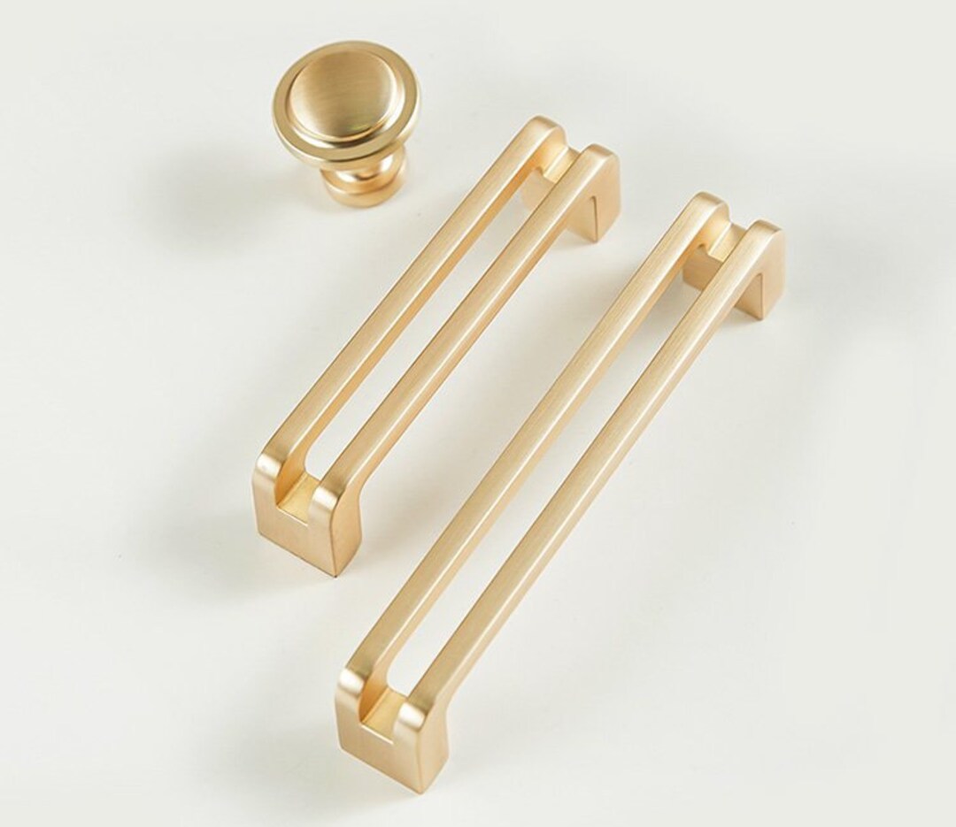 Modern Brushed Dold Drawer Door Pull Handle Drawer Pull Handle - Etsy