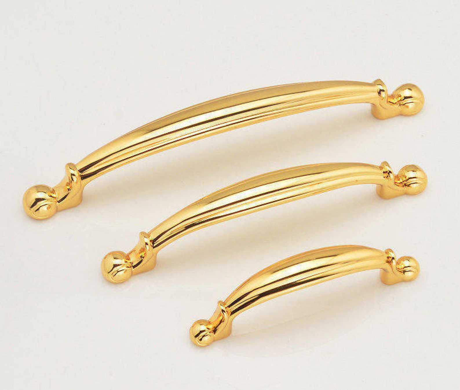 Bright Gold Drawer Pull Handle Door Pull Handle Dresser Pull Handle ...