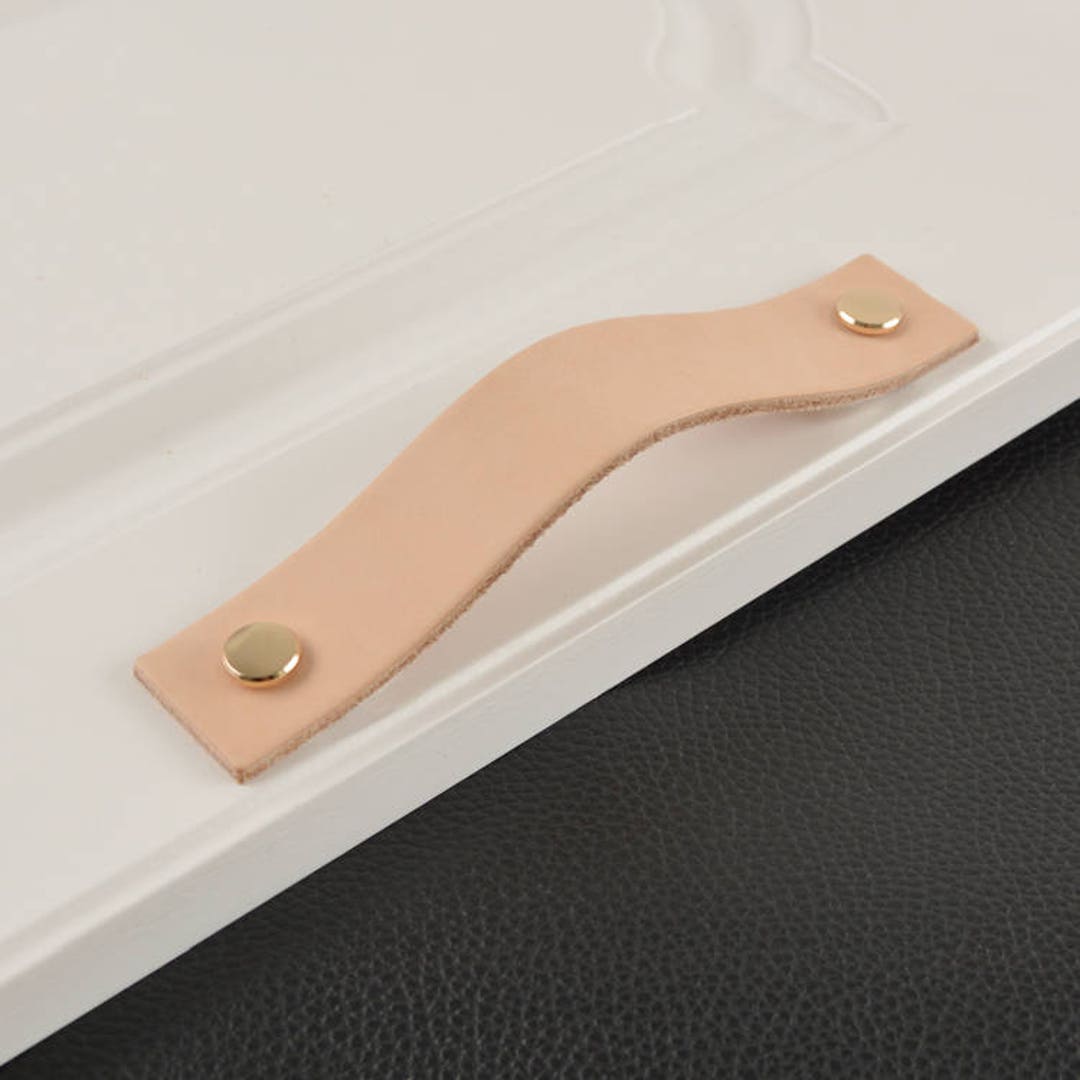 Modern Simple European Genuine Leather Pull Handledresser Pull Handle ...