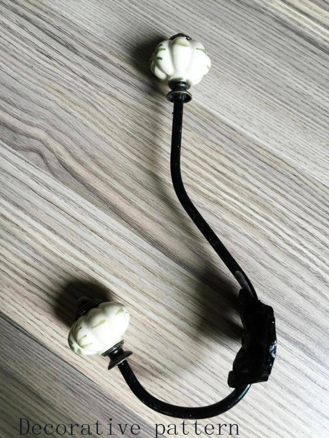 Rustic Wall Hooks Coat Hook Decorative Hook Cast Iron Hook Ceramic ...
