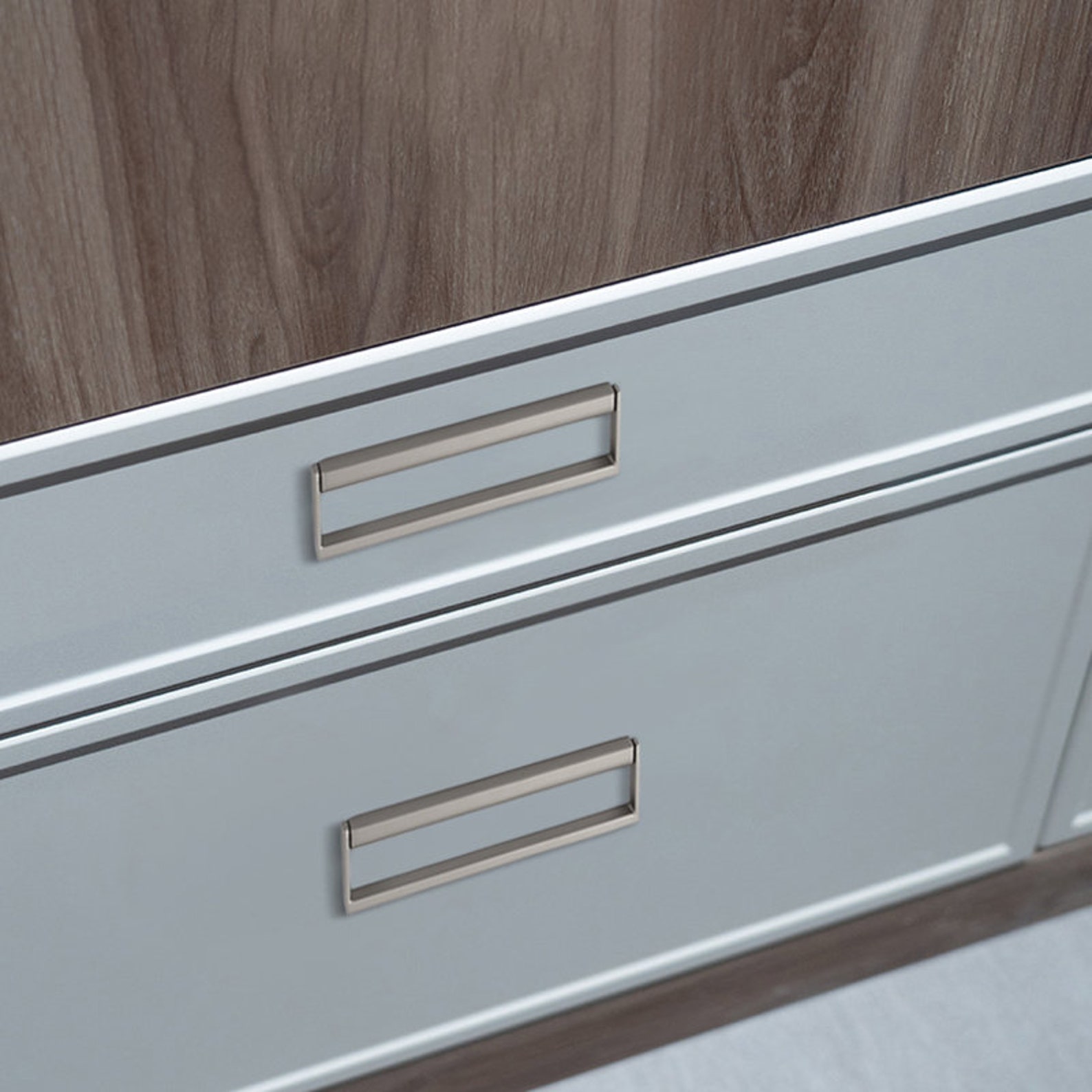 Modern Drawer Dark Pull Handle Invisible Small Pull Handle | Etsy