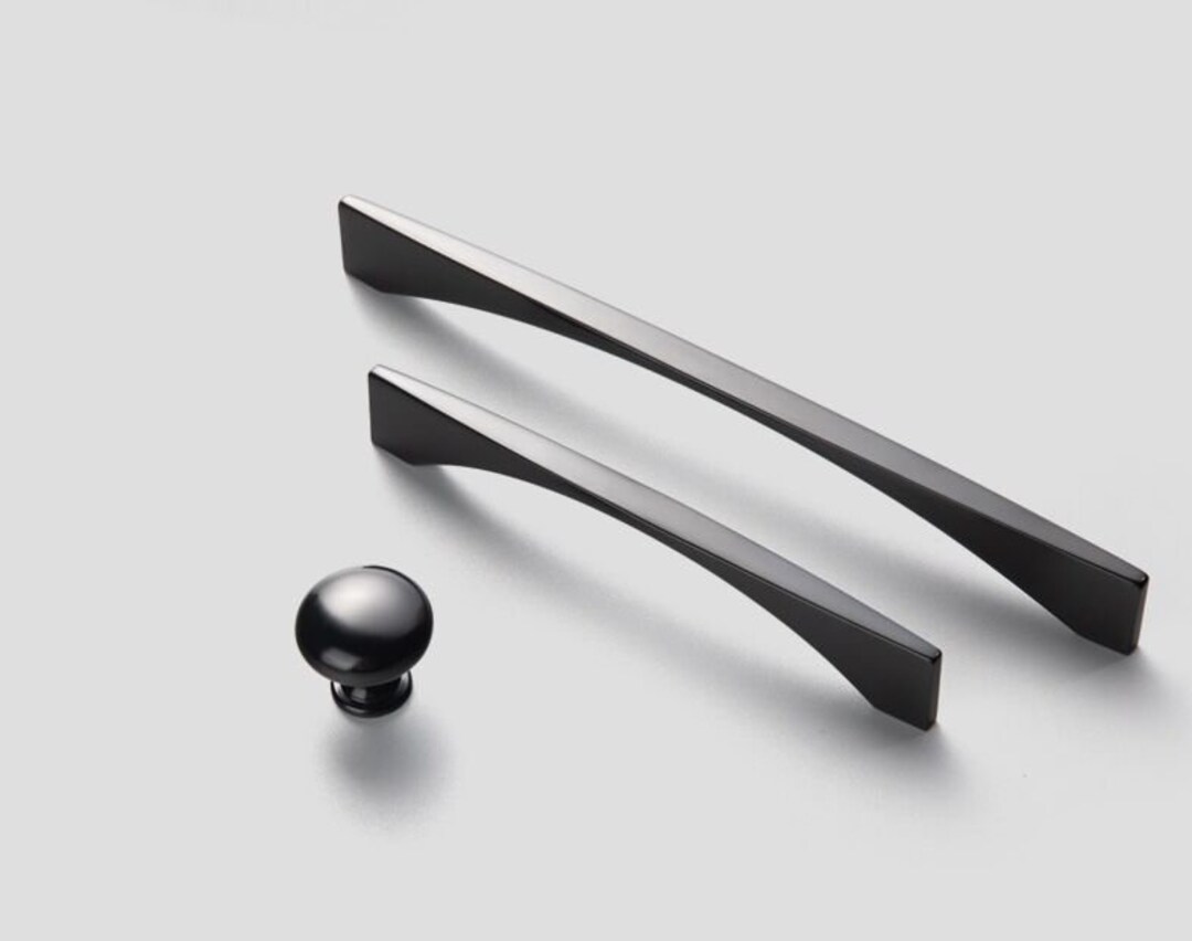 Modern Simple Black Cabinet Pull Handle Drawer Pull Handle Door Pull ...
