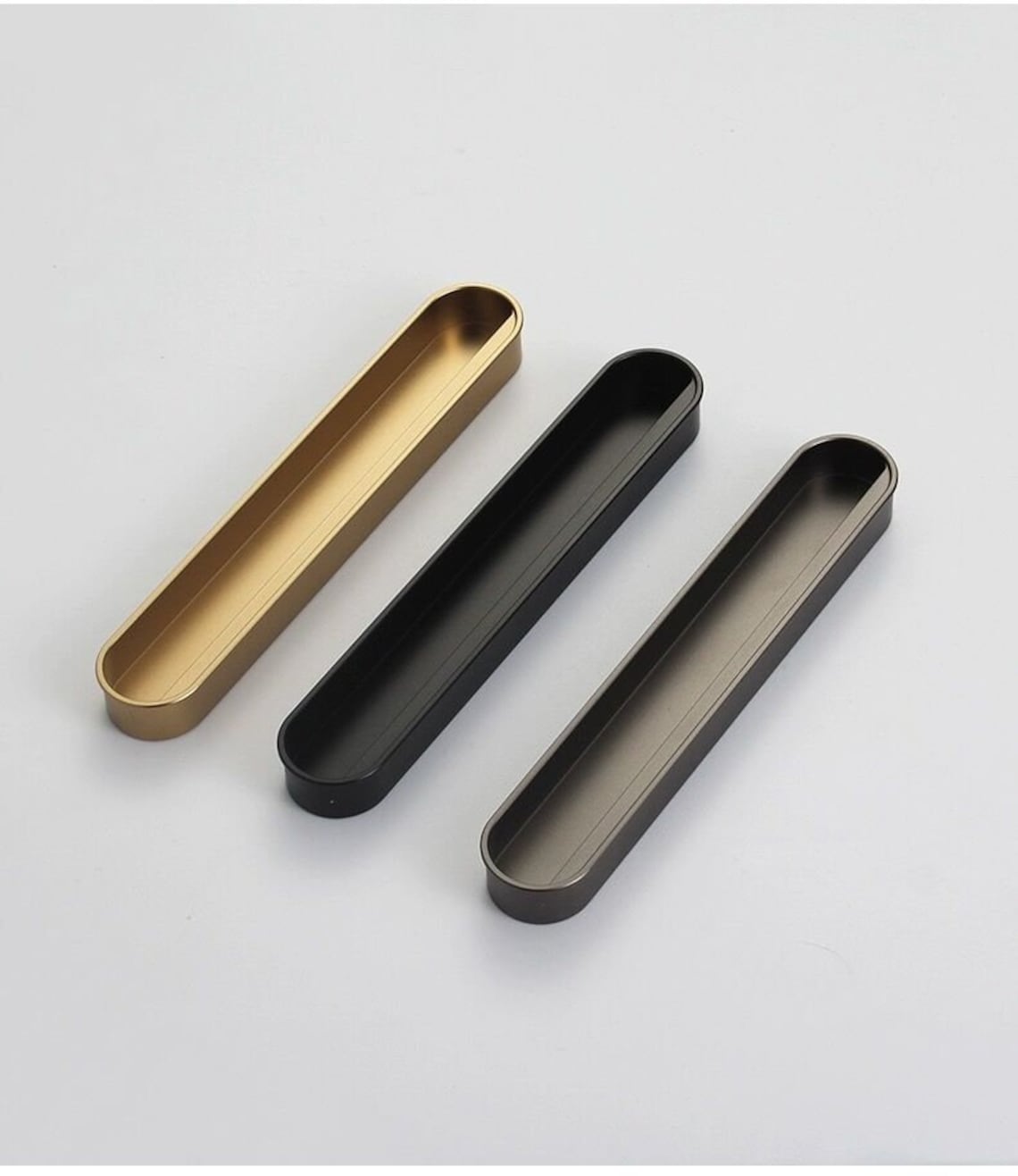 Modern Invisible Concealed Embedded Pull Handle Drawer Closet Door ...