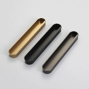 Modern Invisible Concealed Embedded Pull Handle Drawer Closet Door ...