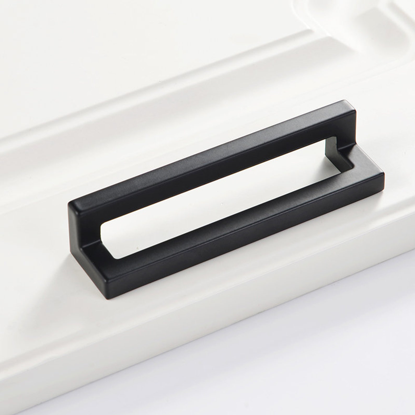 Modern Simple Black Drawer Pull Handle Cabinet Door Pull | Etsy