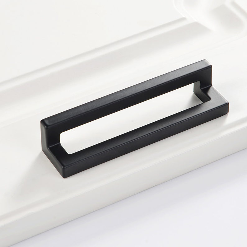 Modern Simple Black Drawer Pull Handle Cabinet Door Pull Handle Simple ...
