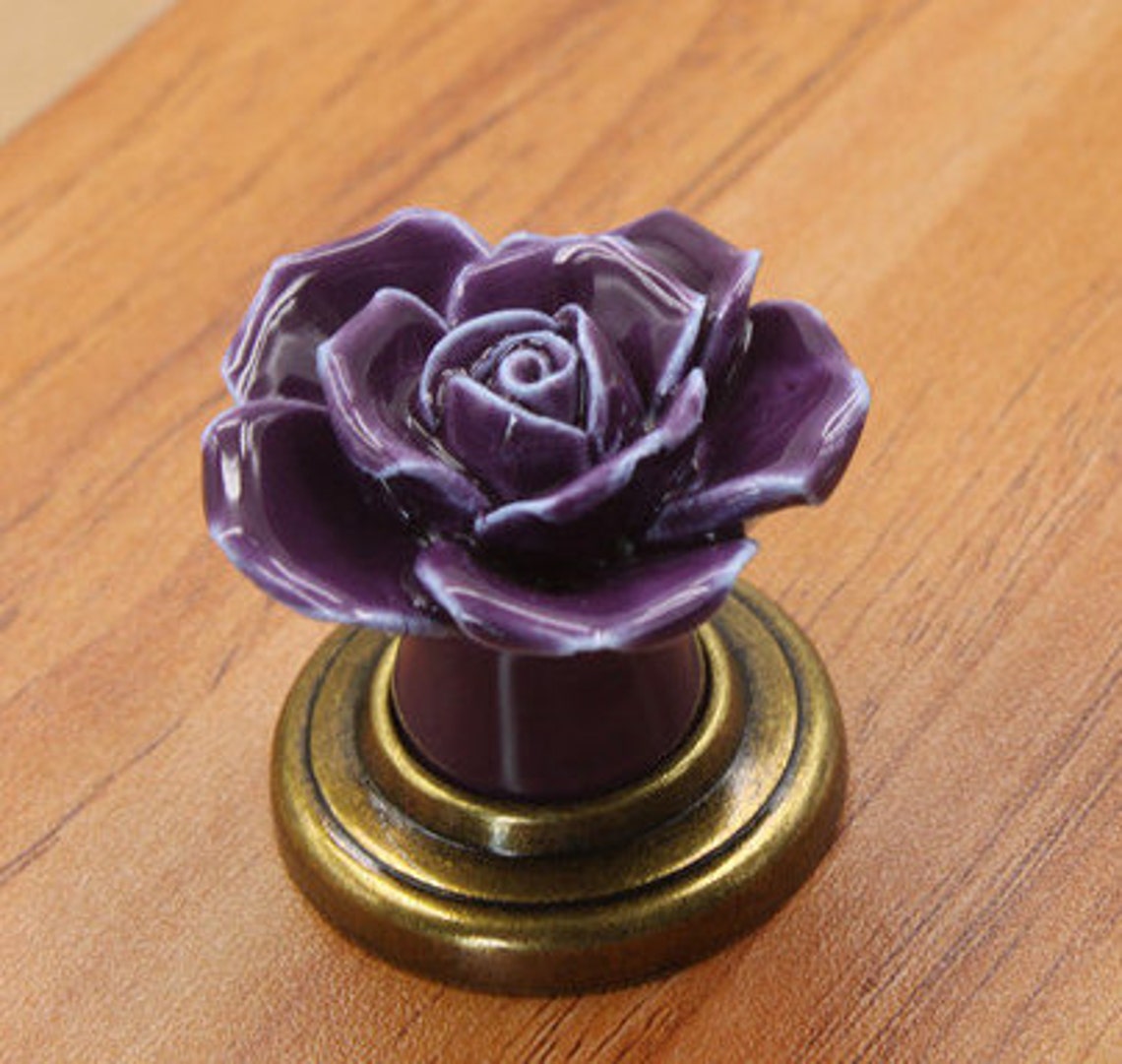 Rose Shape Knob Dresser Knob Drawer Ceramic Knob Cabinet Knob | Etsy