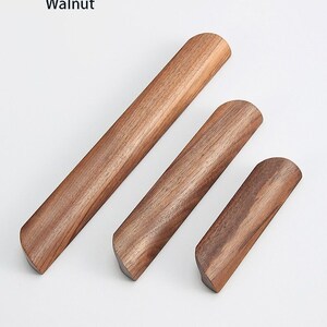 Wood Pull Handle Modern Simple Solid Wood Light Luxury Wardrobe Drawer ...