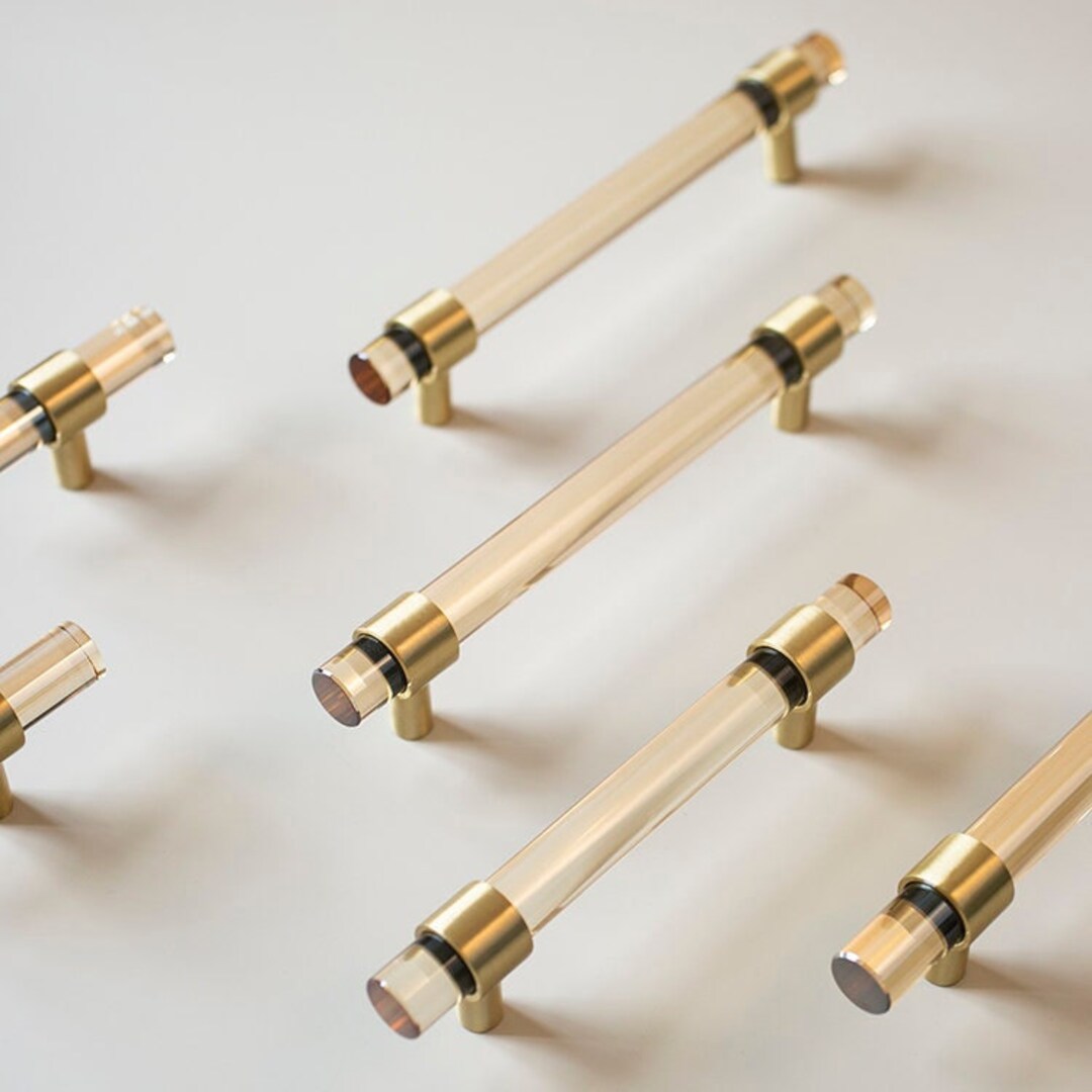 Modern Cabinet Gold Transparent Drawer Wardrobe Furniture Light Luxury ...