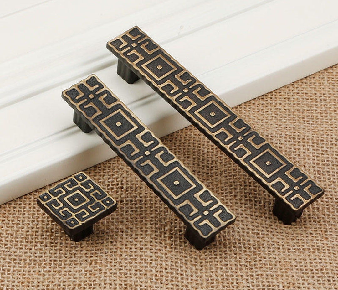 Retro Cabinet Door Pull Handle Dresser Pull Handle Drawer Pull Handle ...