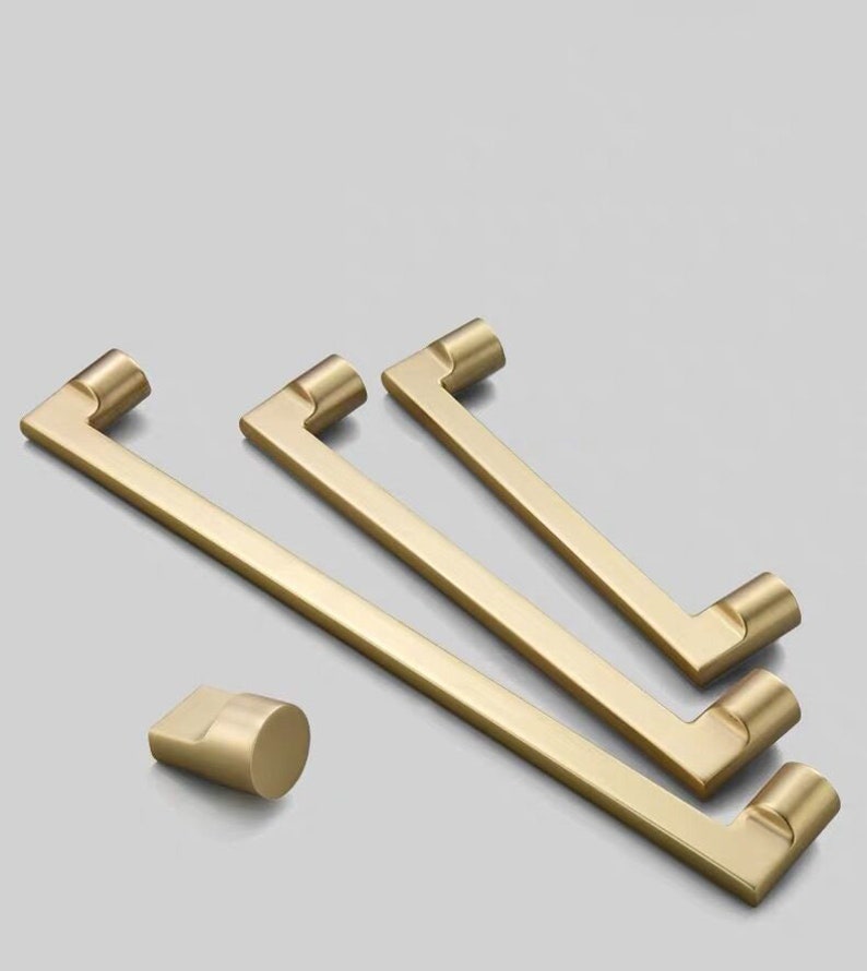 Modern Simple Gold Cabinet Pull Handle Drawer Pull Handle Door | Etsy