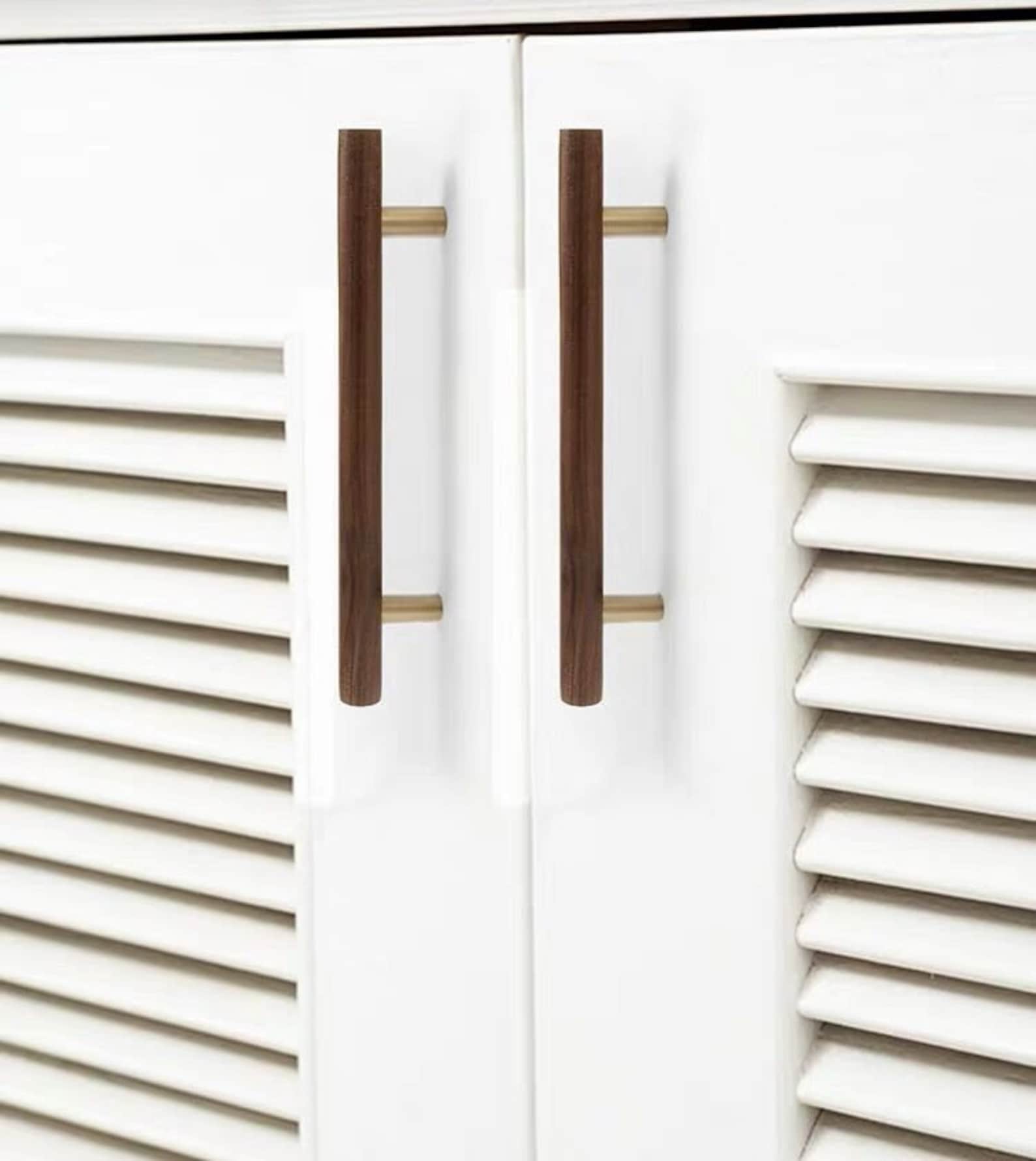 Walnut Pull Handle Modern Simple Solid Wood Light Luxury - Etsy