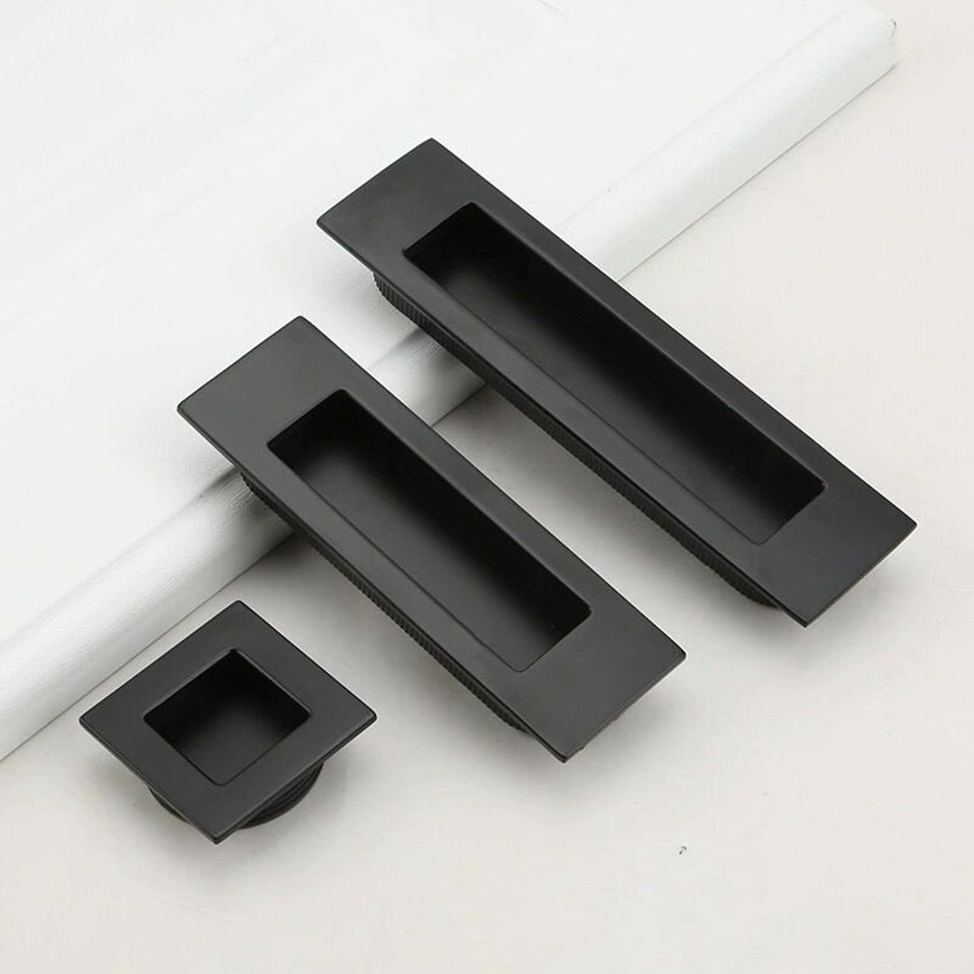 Modern Solid Invisible Concealed Embedded Concealed Pull Handle Drawer ...