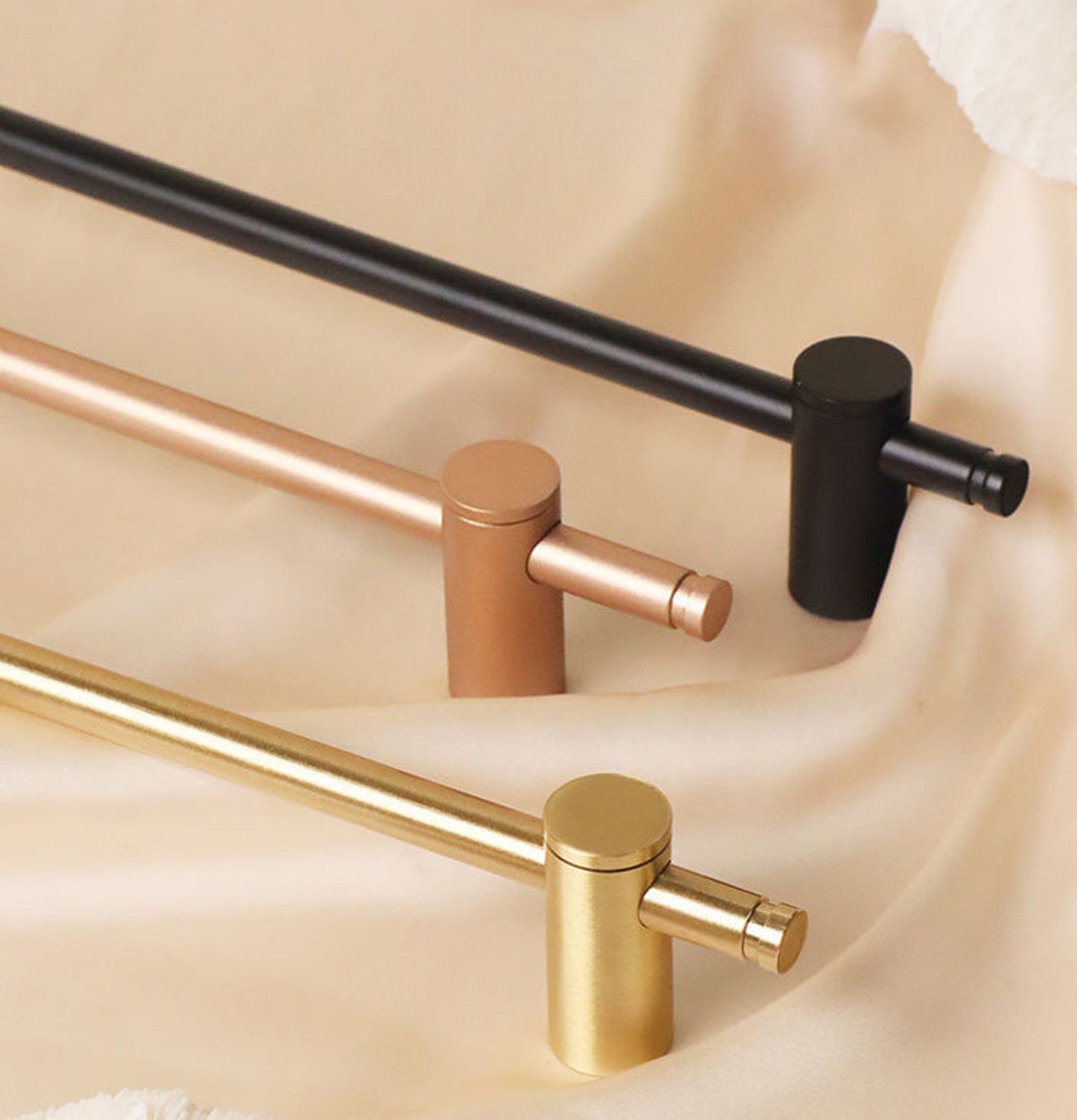 Nordic Brass Wardrobe Pull Handle Lengthening Door Pull Handle | Etsy