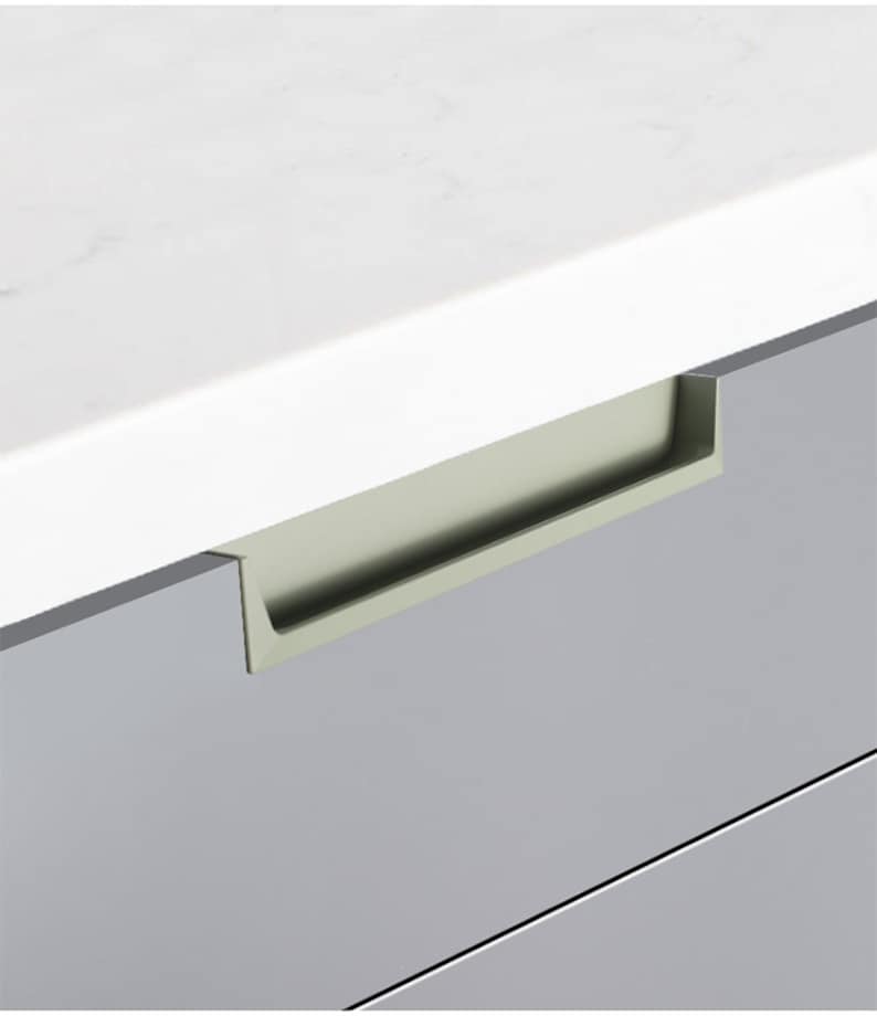 Modern Solid Invisible Concealed Embedded Concealed Pull - Etsy