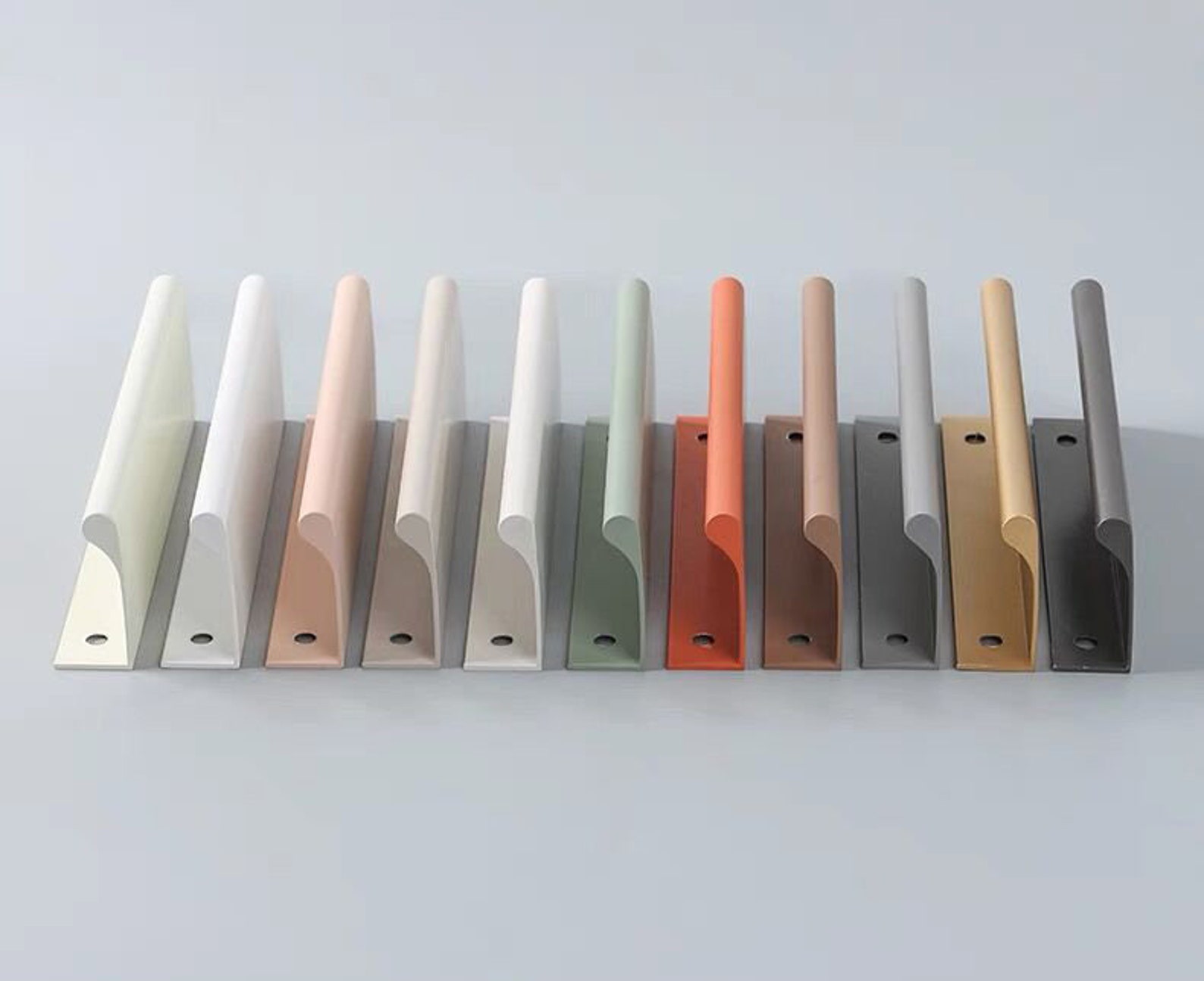 Modern Lnvisible Pull Handle Punch-free Drawer Cabinet Wardrobe Door ...