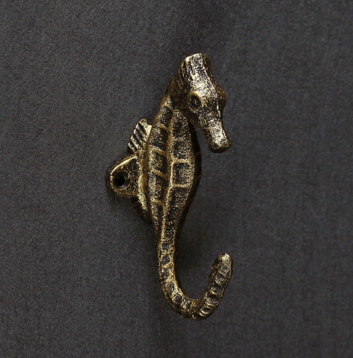 Nordic European Cast Iron Hook Decorative Hook Seahorse Hook | Etsy