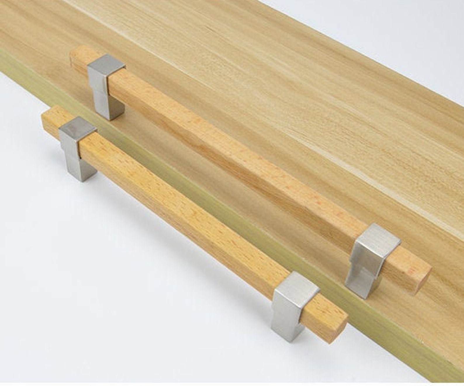 Modern Wood Door Pull Handle Wardrobe Pull Handle Drawer Pull - Etsy