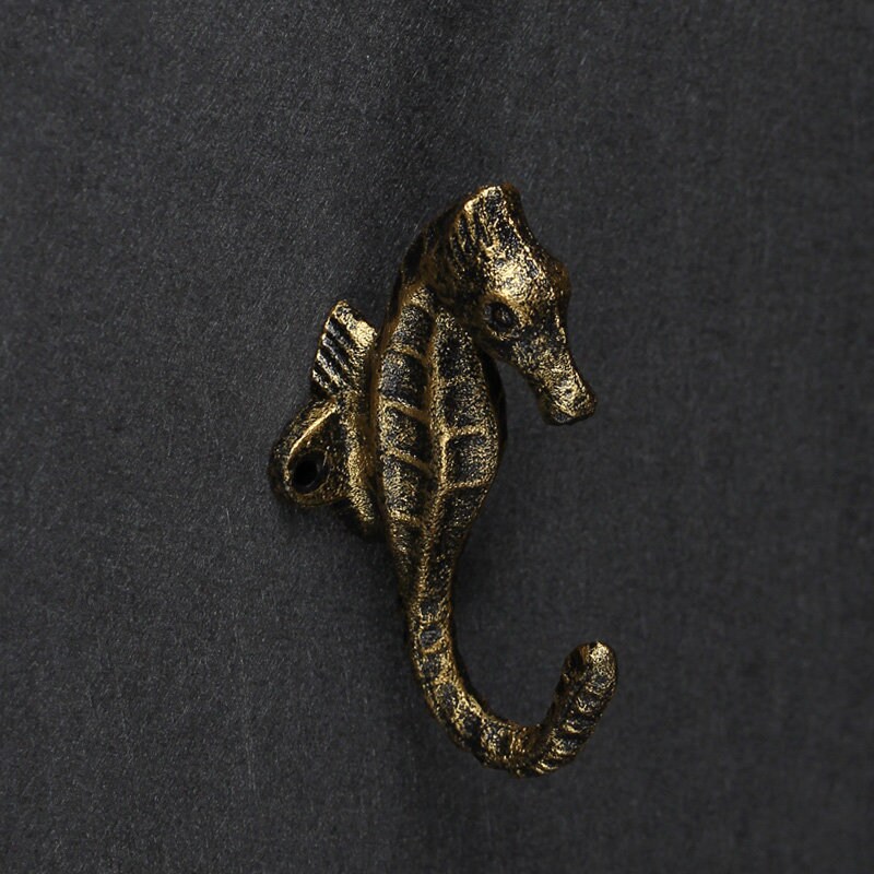 Nordic European Cast Iron Hook Decorative Hook Seahorse Hook | Etsy