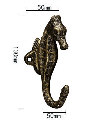 Nordic European Cast Iron Hook Decorative Hook Seahorse Hook | Etsy