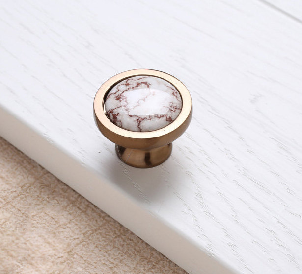 Marble Pattern Ceramic Wardrobe Pull Handle Cabinet Door Pull Handle ...