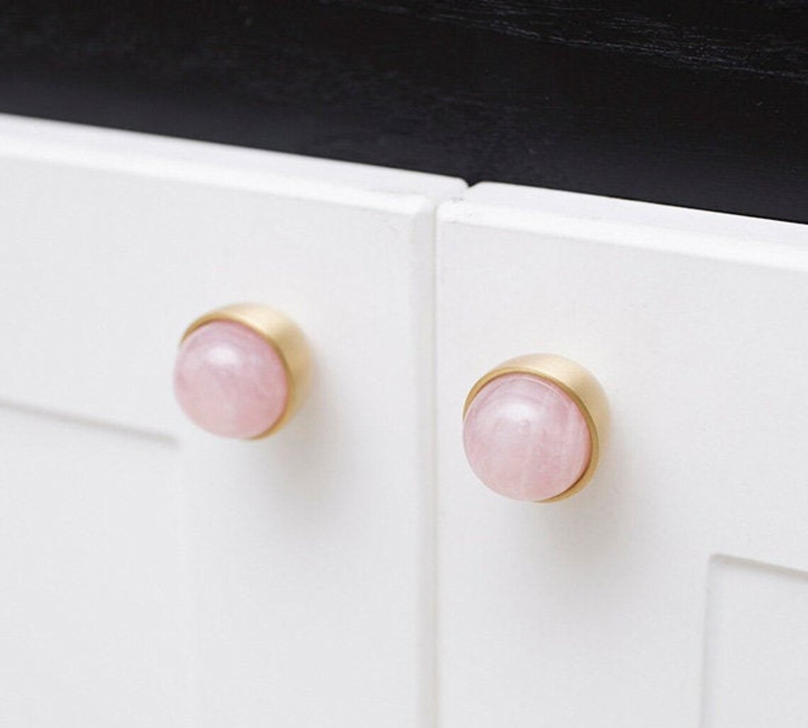 Natural Crystal Modern Drawer Knob Nordic Wardrobe Door Knob | Etsy