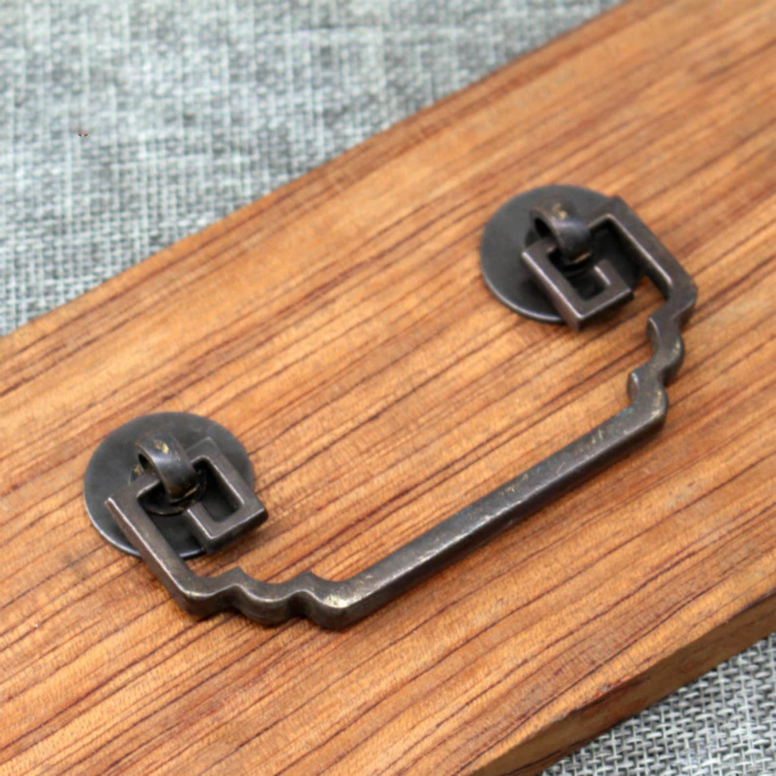 Brass Drawer Pull Handle Door Pull Dresser Pull Handle Retro - Etsy