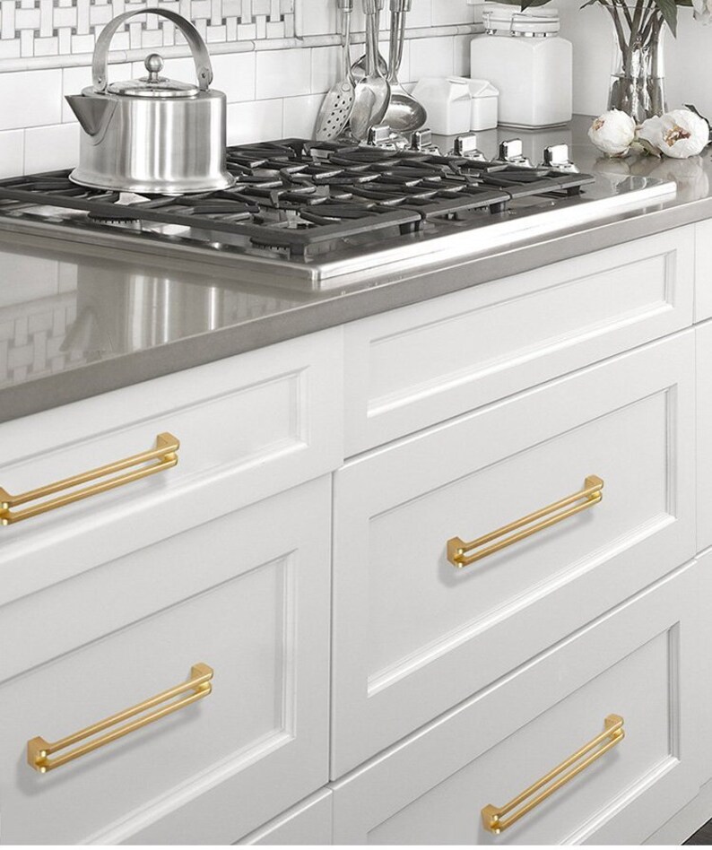 Modern Brushed Dold Drawer Door Pull Handle Drawer Pull Handle ...