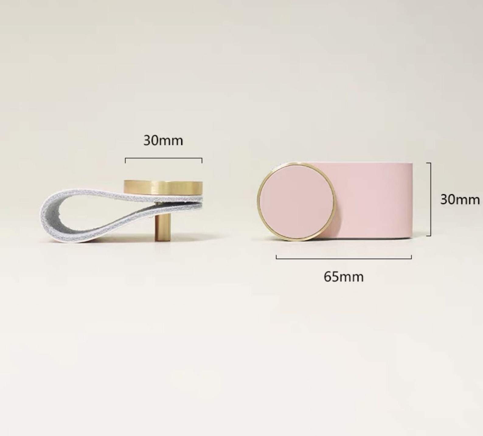 Nordic Knob Modern Brass Skin Small Knob Cabinet Knob Modern Drawer ...