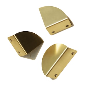 Door Pull Handle Gold Light Luxury Brass Nordic Modern Wardrobe Drawer ...