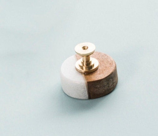 Nordic Modern Simple Door Knob Wood Knob Cabinet Marble Small | Etsy