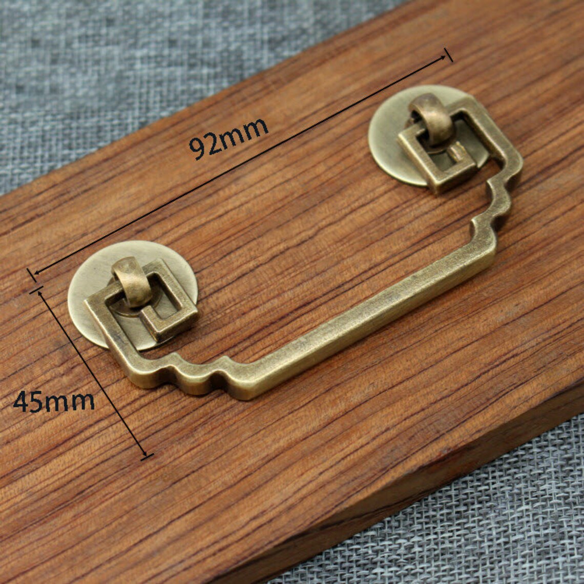 Brass Drawer Pull Handle Door Pull Dresser Pull Handle Retro - Etsy