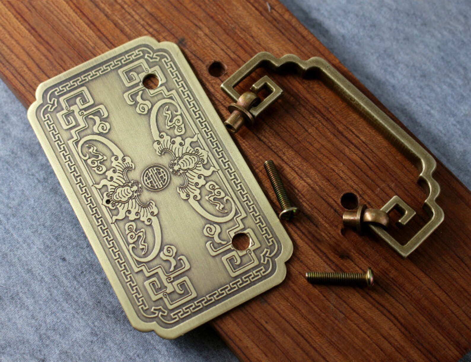 Retro Chinese Drawer Pull Handle Door Pull Dresser Pull Handle | Etsy