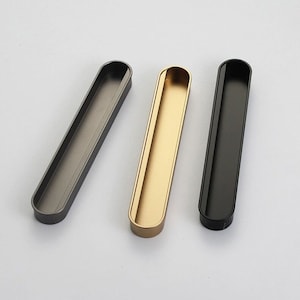 Modern Invisible Concealed Embedded Pull Handle Drawer Closet Door ...