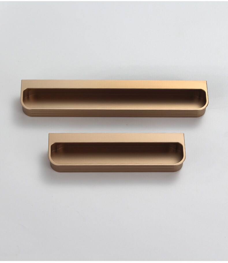Slotted Pull Handle Cabinet Door Drawer Hidden Pull Handle Wardrobe ...