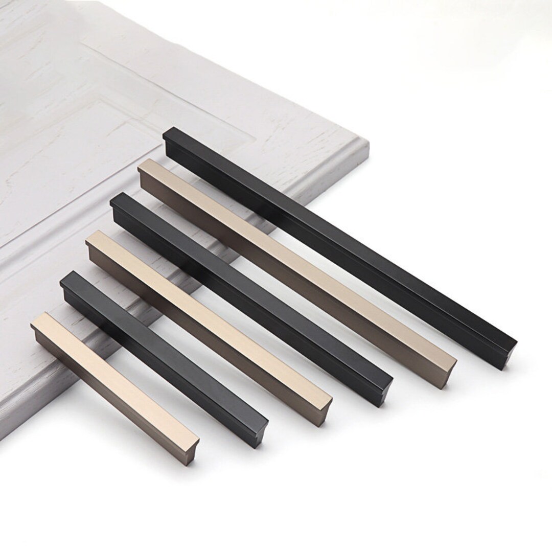 Modern simple Black Door Pull Handle Drawer Pull Handle Cabinet Pull ...