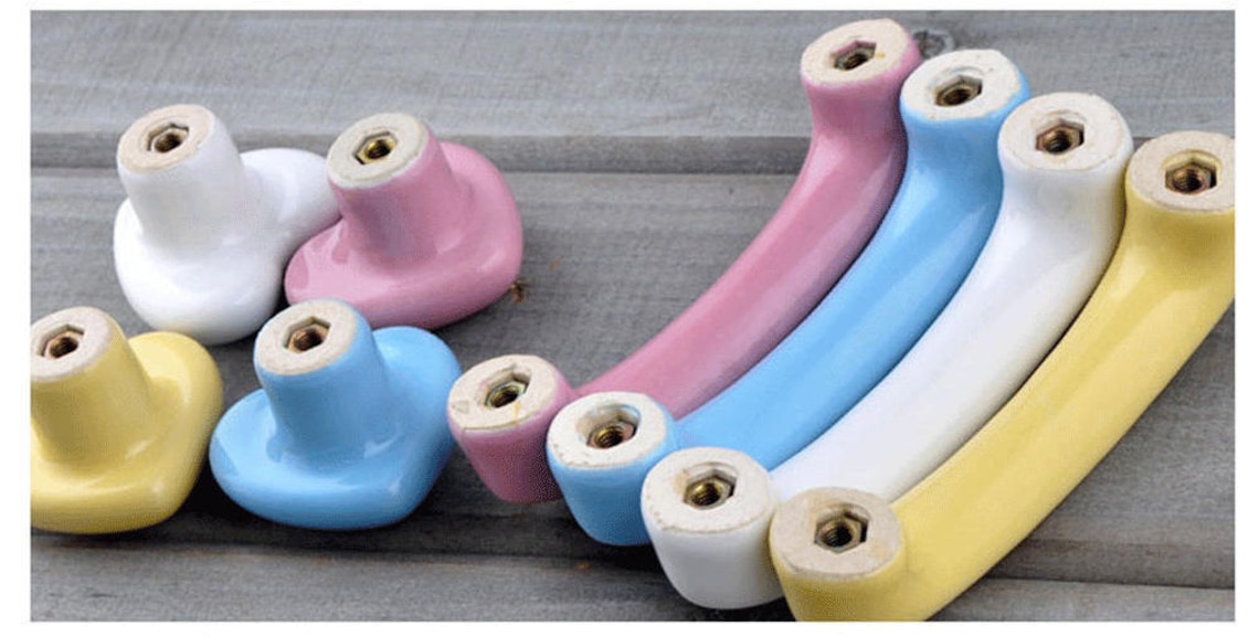 Ceramic Dresser Drawer Pulls Handles / Cabinet Handle Pull / - Etsy