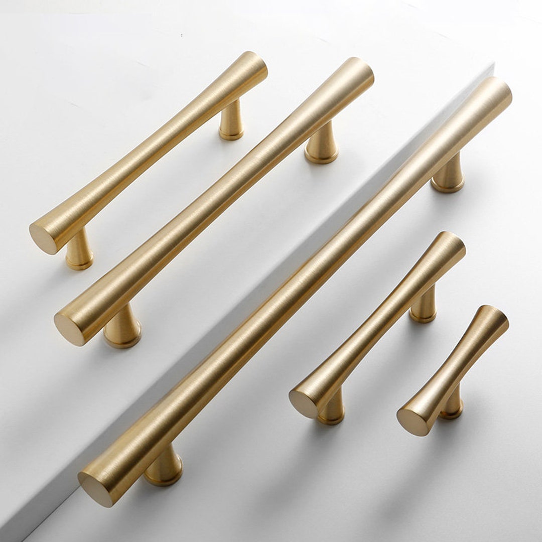 Cabinet Door Pull Handle Brass Chest Pull Handle Modern Simple Light ...